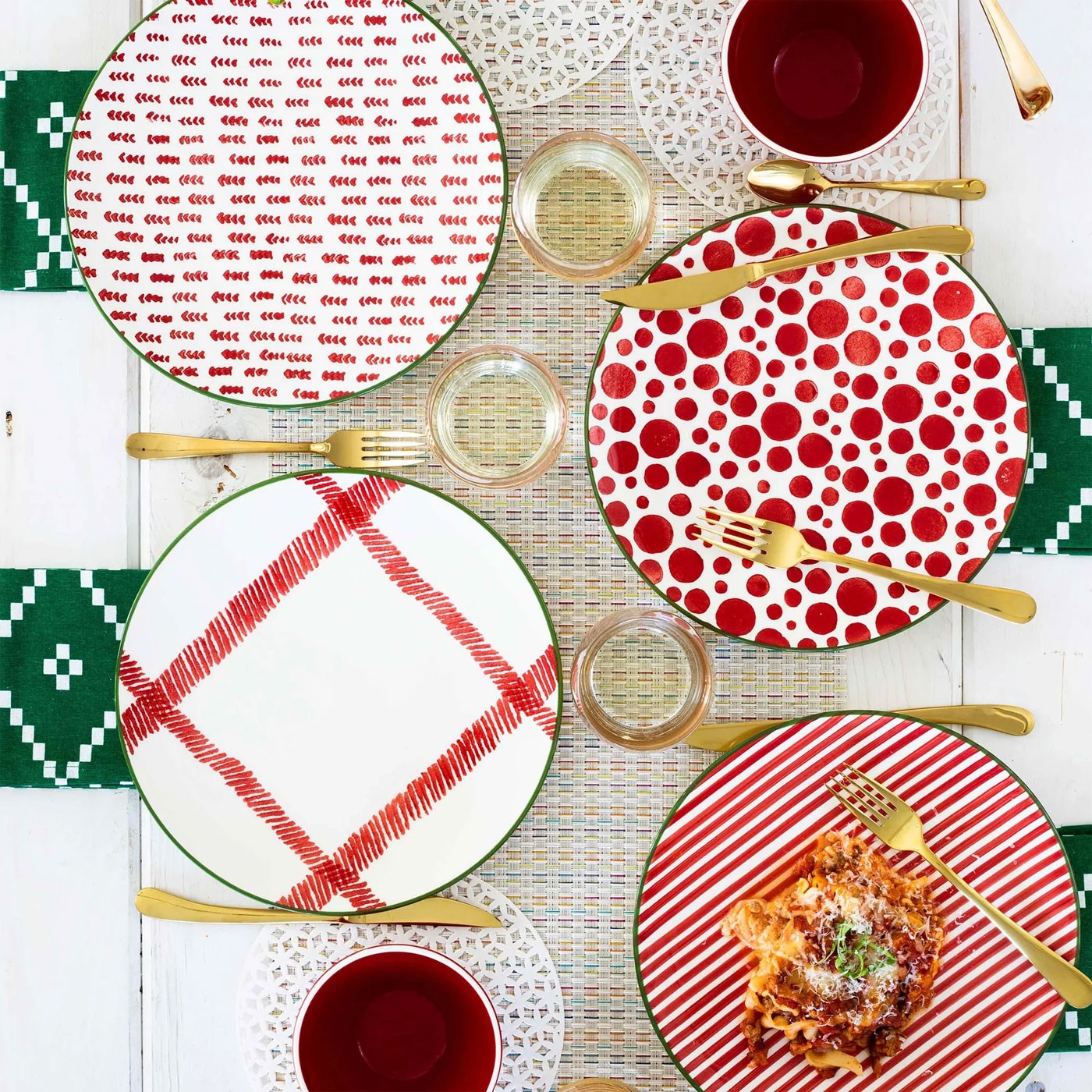Mistletoe Assorted Dinner Plates - Set of 4 - Vietri | Eataly.com | Eataly